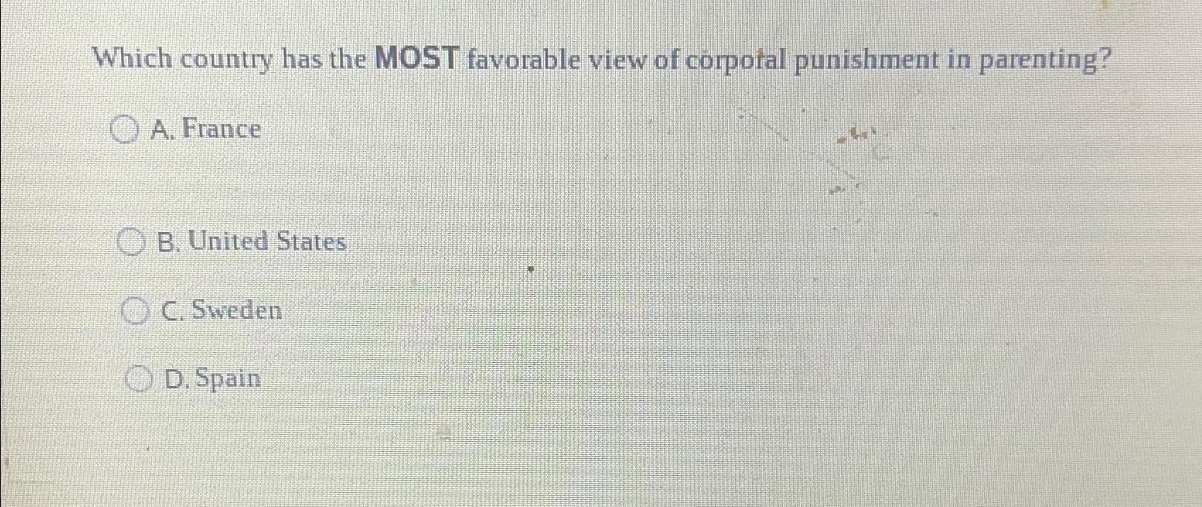 Solved Which country has the MOST favorable view of corpotal | Chegg.com