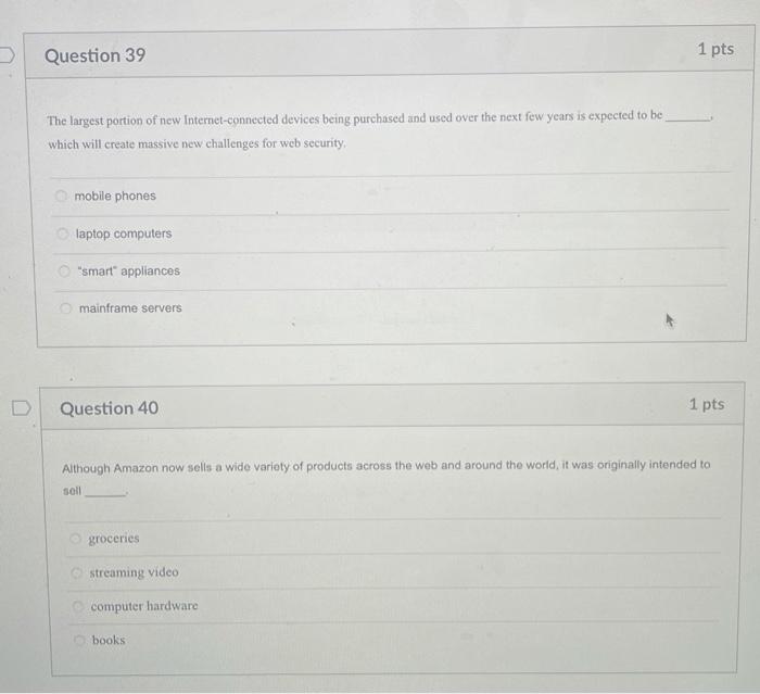 Solved Question 43 Usernames and passwords are examples of | Chegg.com