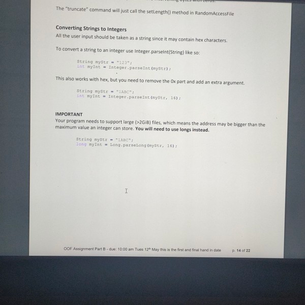 Solved 1GB = 20 Task 1 Create a class HexEditor and create a | Chegg.com