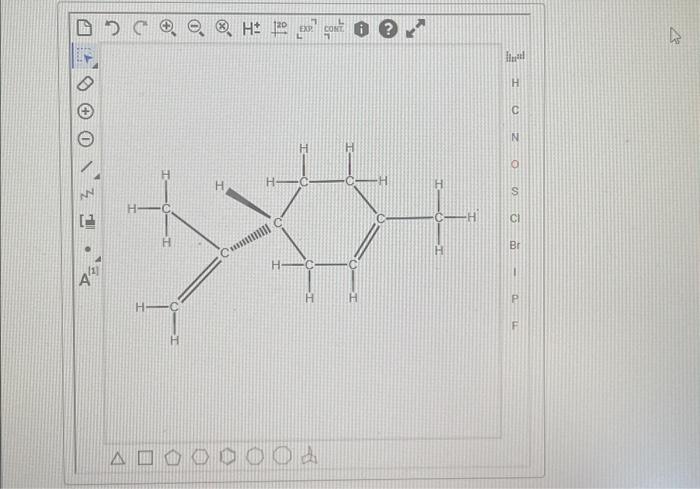 Solved Identify the chiral centre in (+)-limonene.Identify | Chegg.com