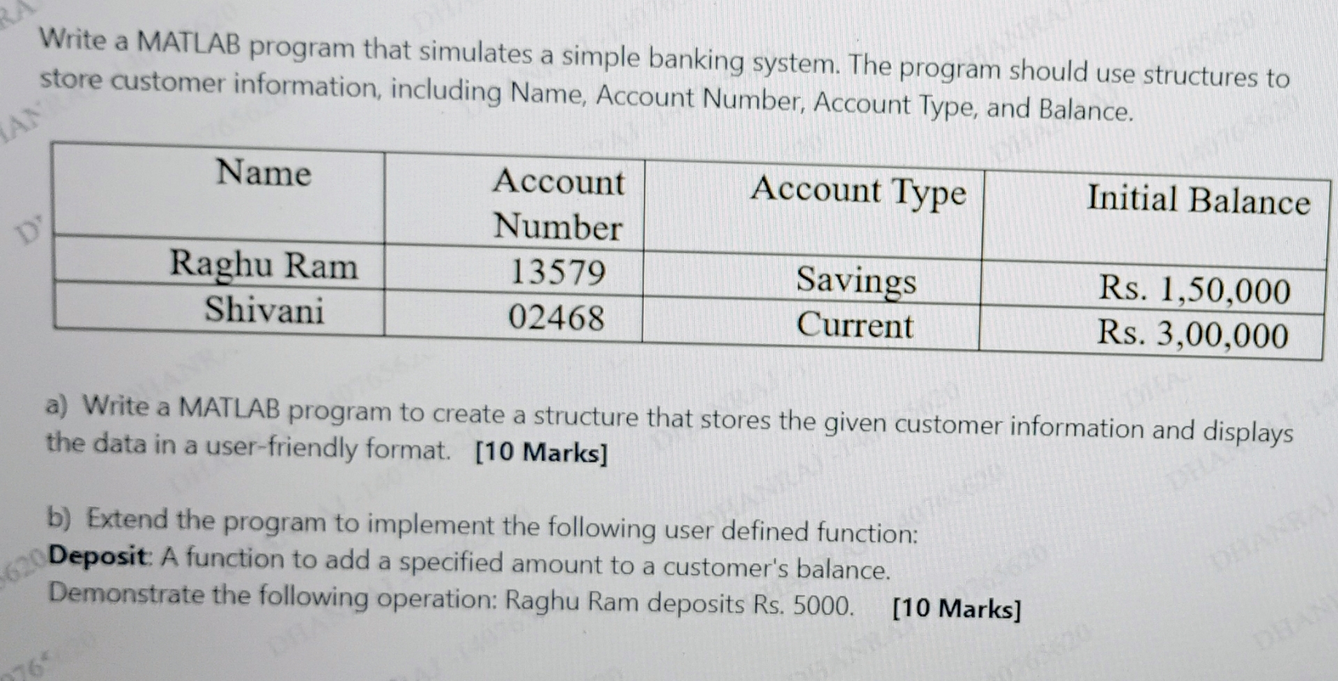 Solved Write a MATLAB program that simulates a simple | Chegg.com
