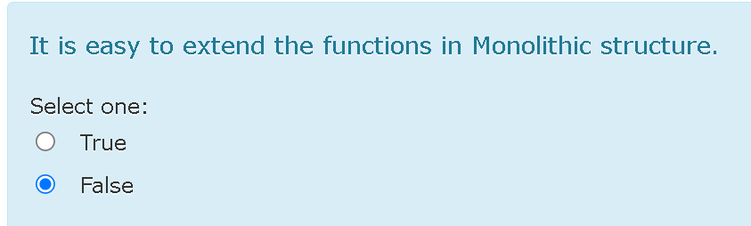 Solved It is easy to extend the functions in Monolithic | Chegg.com