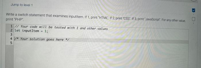 Write a switch statement that examines inputitem. If | Chegg.com