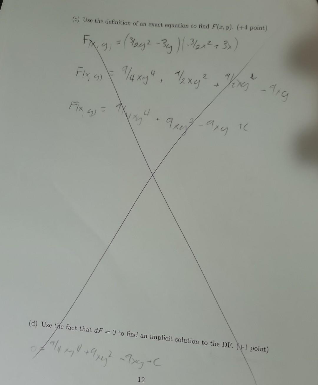 Solved 8. Solve the following IVP as an exact equation. | Chegg.com
