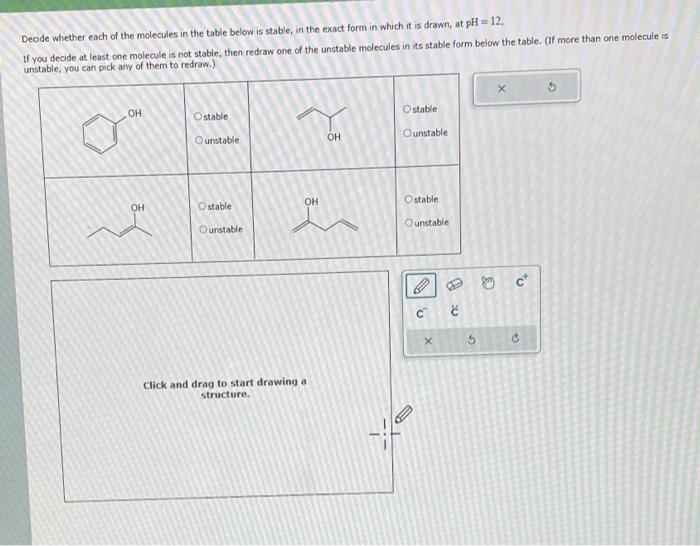 Solved Decie whether each of the molecules in the table | Chegg.com