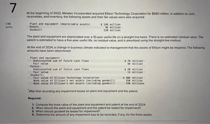 Solved I need help with the computations for the "required | Chegg.com