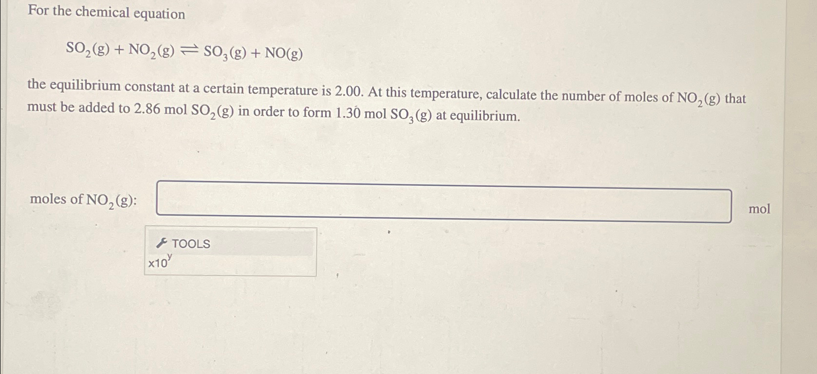 Solved For the chemical | Chegg.com