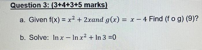 Solved a. Given \\( \\mathrm{f}(\\mathrm{x})=x^{2}+2 x \\) | Chegg.com
