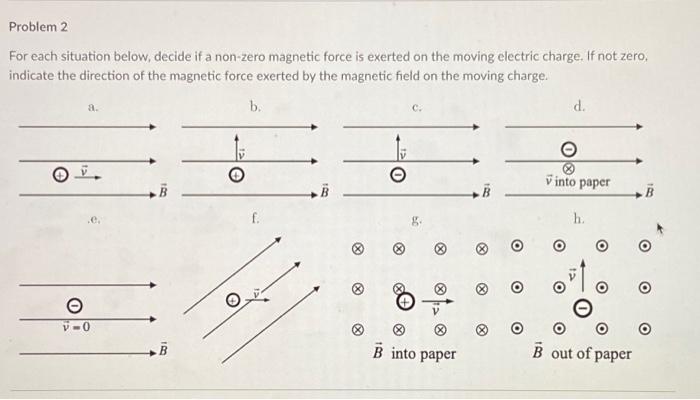 Solved Problem 2 For each situation below, decide if a | Chegg.com