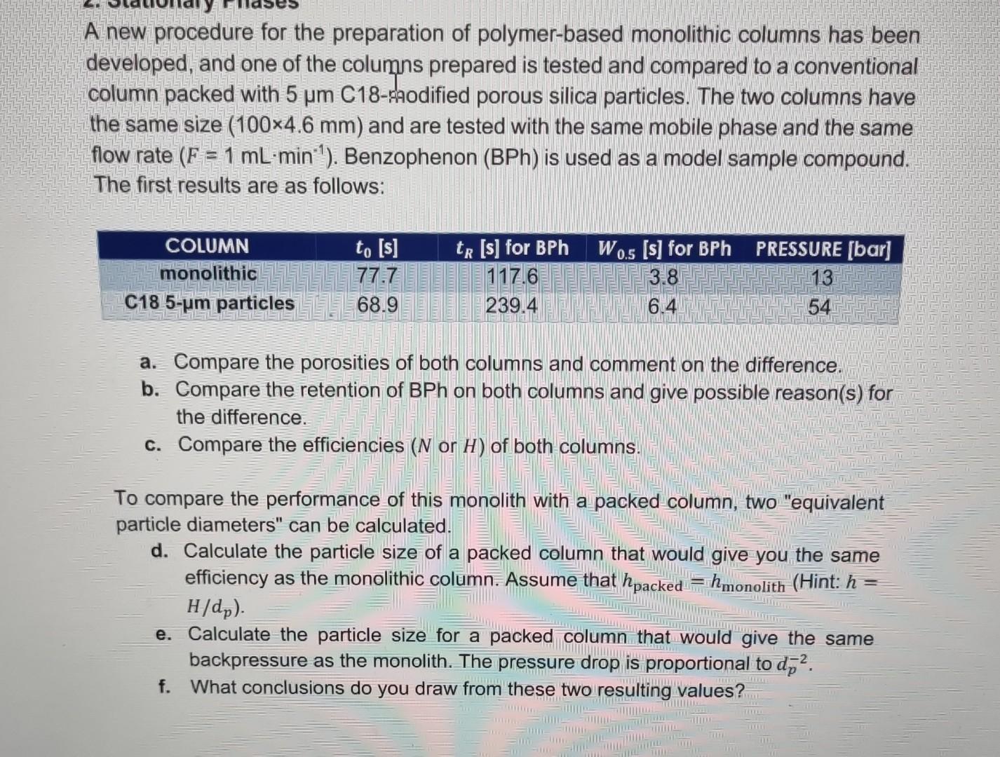 Solved A new procedure for the preparation of polymer-based | Chegg.com
