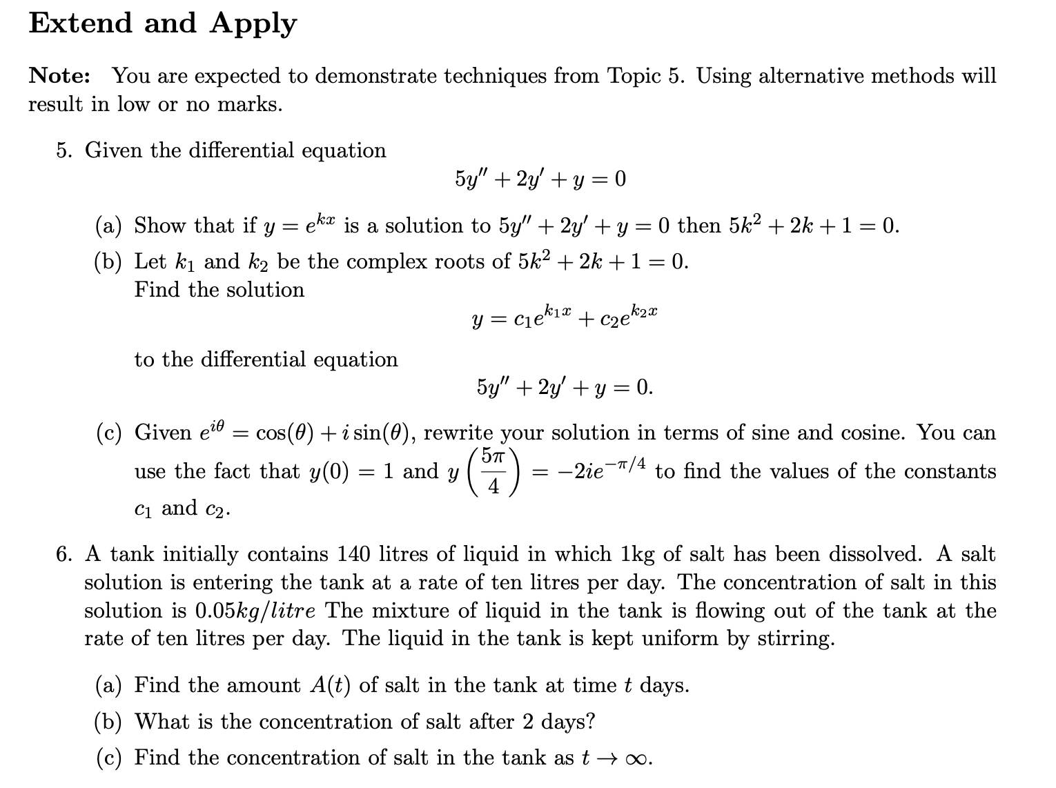 Solved Extend and ApplyNote: You are expected to demonstrate | Chegg.com