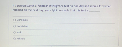 Solved If a person scores a 70 ﻿on an intelligence test on | Chegg.com