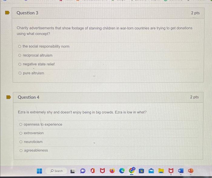 Solved Charity advertisements that show footage of starving | Chegg.com