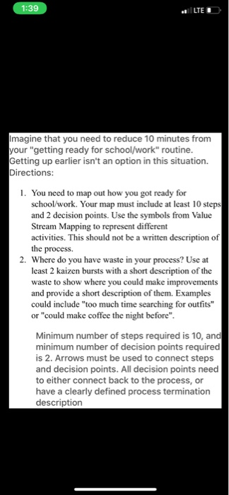 Solved 1:39 a LTE Imagine that you need to reduce 10 minutes | Chegg.com