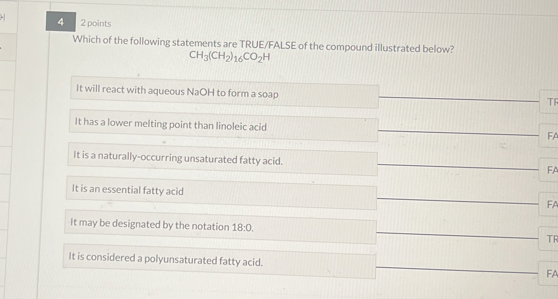 Solved 42 ﻿pointsWhich of the following statements are | Chegg.com