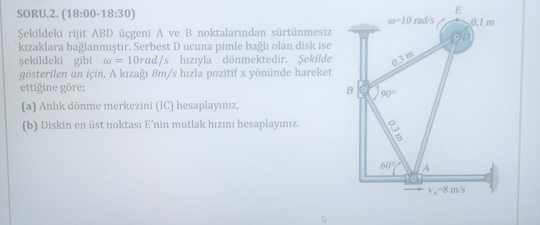 The rigid triangle ABD in the figure is frictionless | Chegg.com