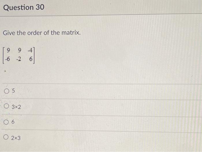 Solved Evaluate the determinant of the given matrix. | Chegg.com