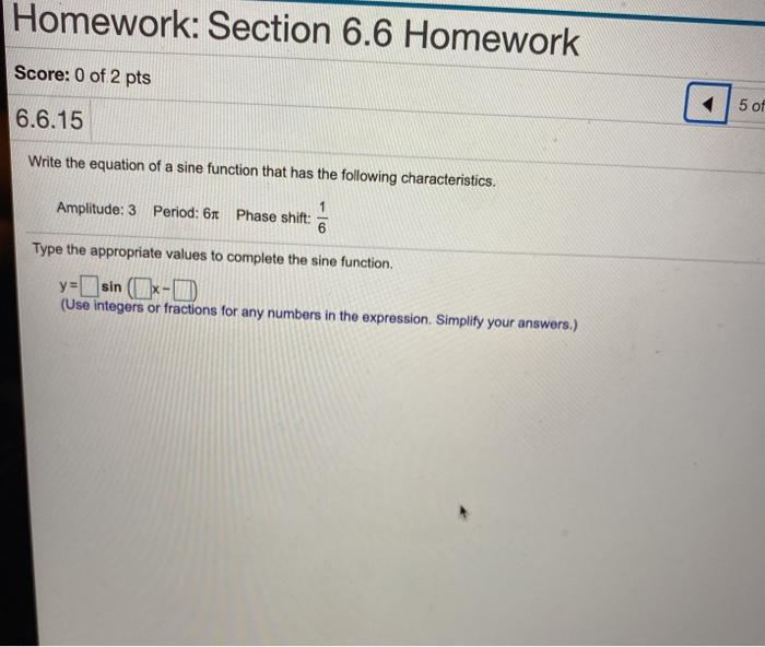 Solved Homework Section 6 6 Homework Score 0 Of 2 Pts 5 Of