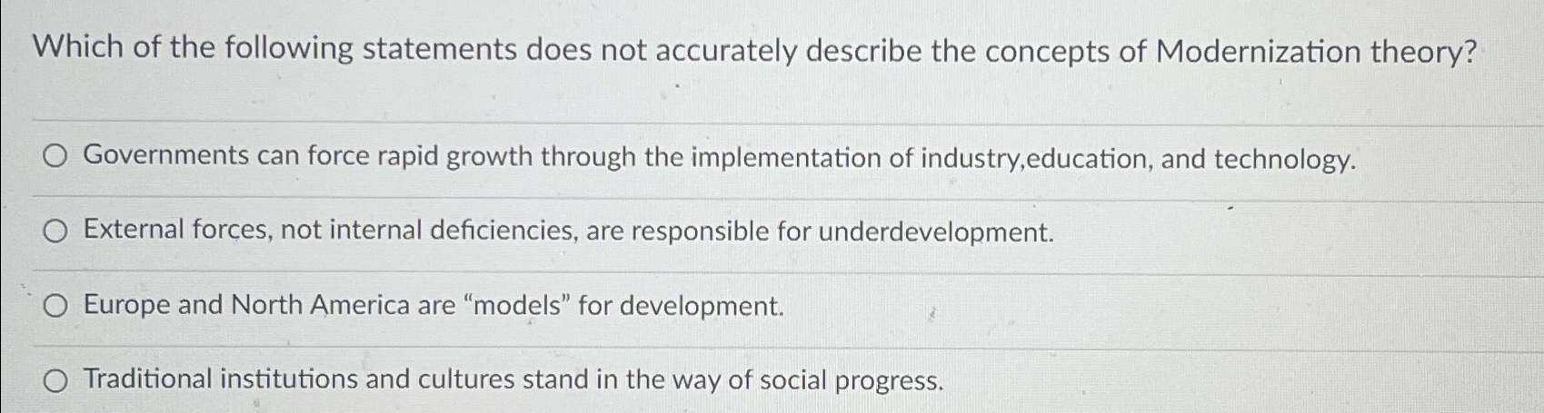 Solved Which of the following statements does not accurately | Chegg.com