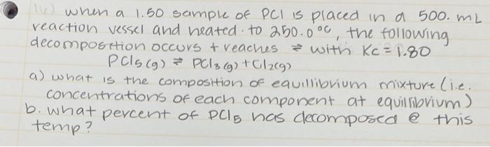 Solved covert to M, set up ice table, and solve using | Chegg.com