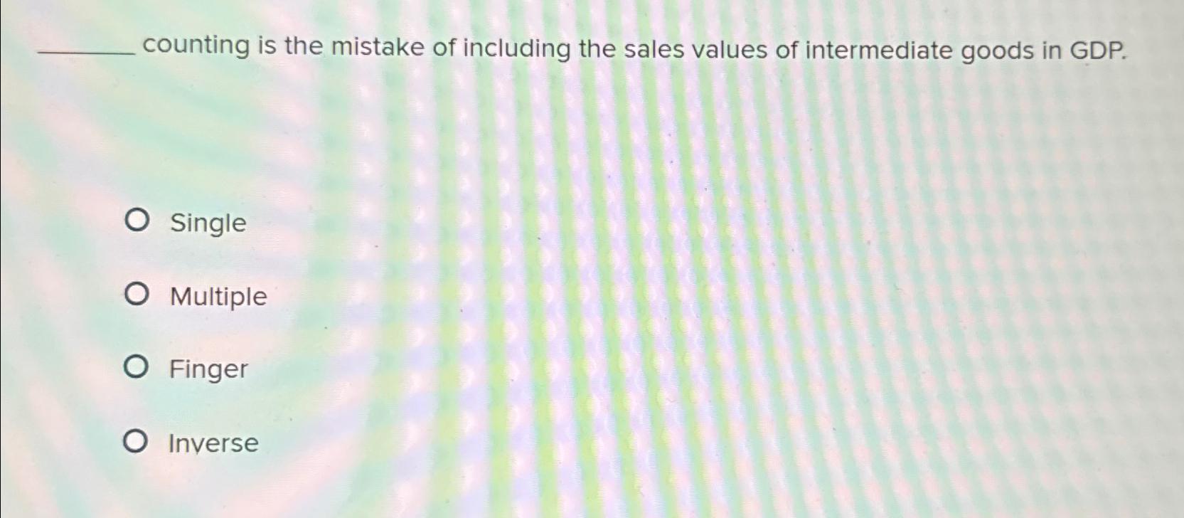 Solved counting is the mistake of including the sales values | Chegg.com