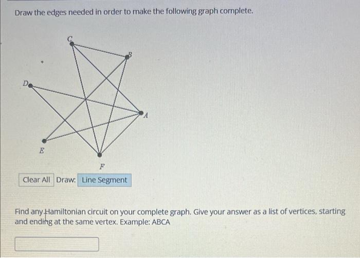 Solved Draw the edges needed in order to make the following | Chegg.com