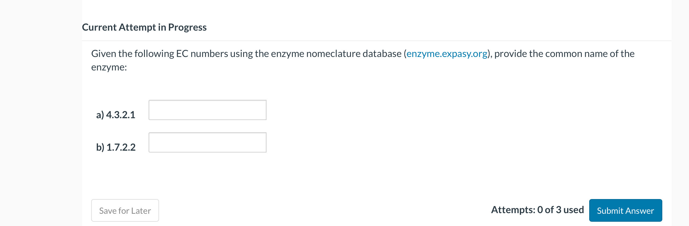 Solved Current Attempt in ProgressGiven the following EC | Chegg.com