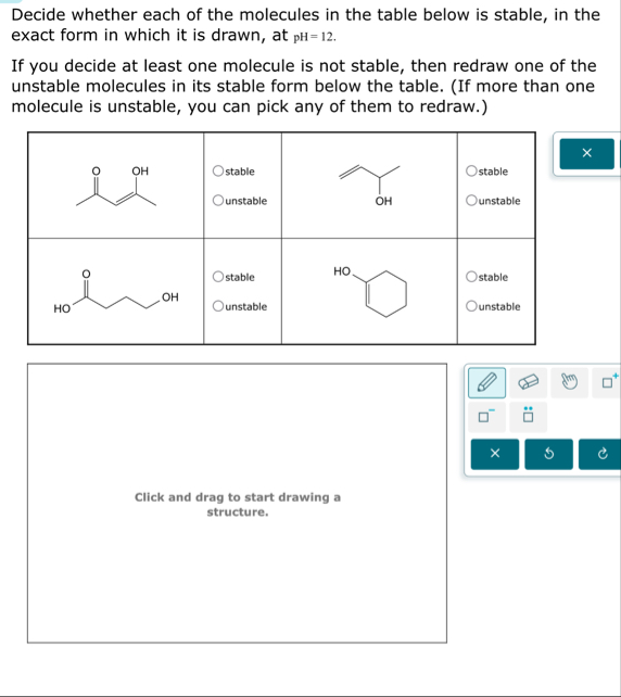 Solved Decide whether each of the molecules in the table | Chegg.com