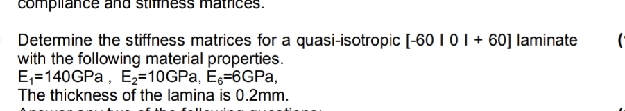 Solved Determine the stiffness matrices for a | Chegg.com