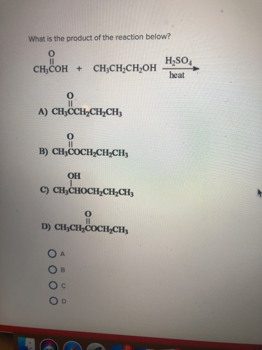 Solved What is the product of the reaction below? H2SO4 | Chegg.com