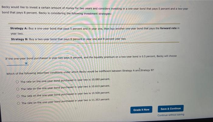Solved hich of the following is consistent with the | Chegg.com