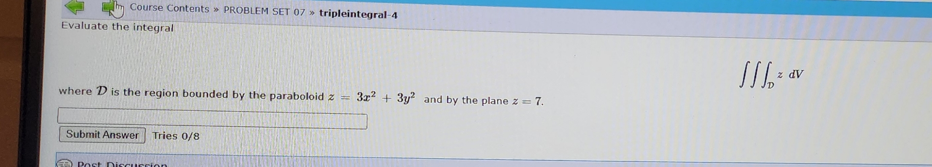 Solved Course Contents ≫ ﻿PROBLEM SET 07≫ | Chegg.com