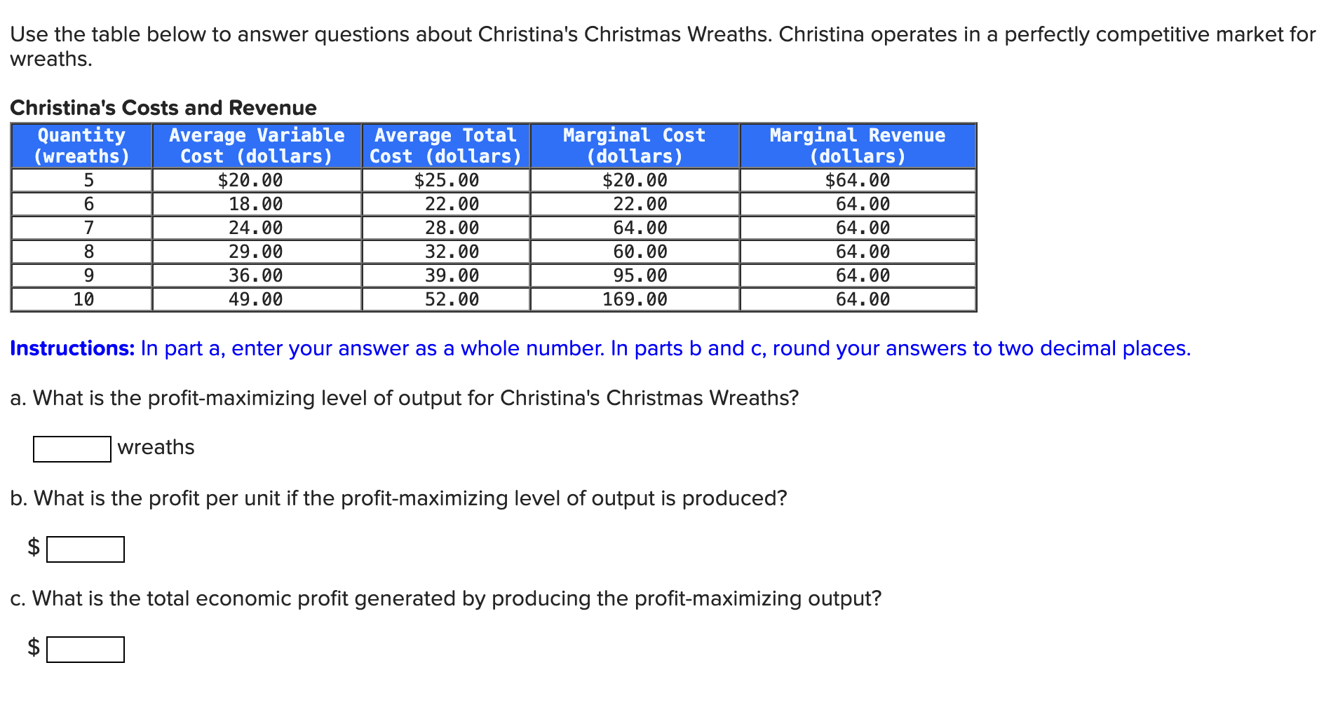 Solved Use the table below to answer questions about | Chegg.com