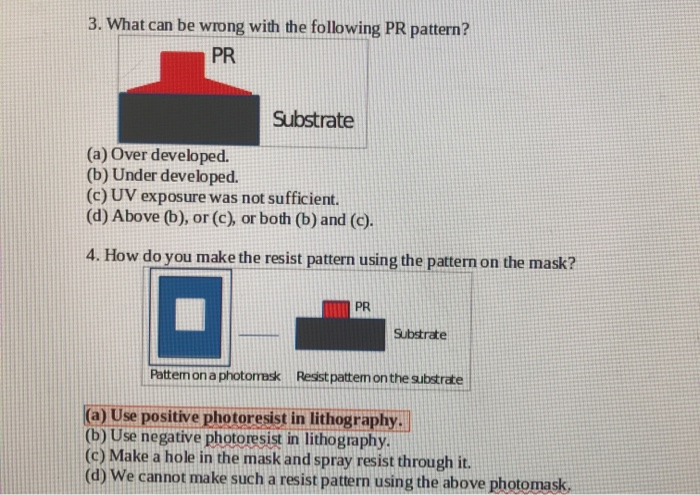 Solved 3. What can be wrong with the following PR pattern? | Chegg.com