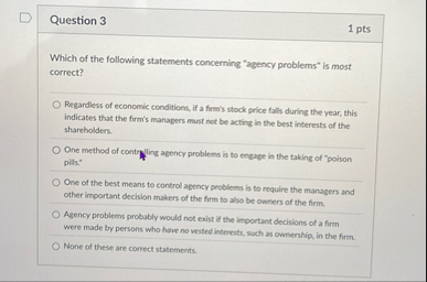 Solved Question 31 ﻿ptsWhich of the following statements | Chegg.com