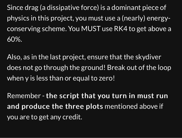Solved please help! this is a Physics coding project that | Chegg.com