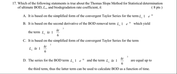 Solved Which of the following statements is true about the | Chegg.com