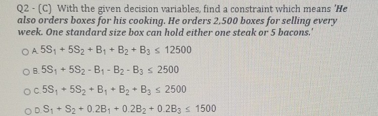 Solved Q2 Product Mix Problem Instructor Kim wants to start | Chegg.com