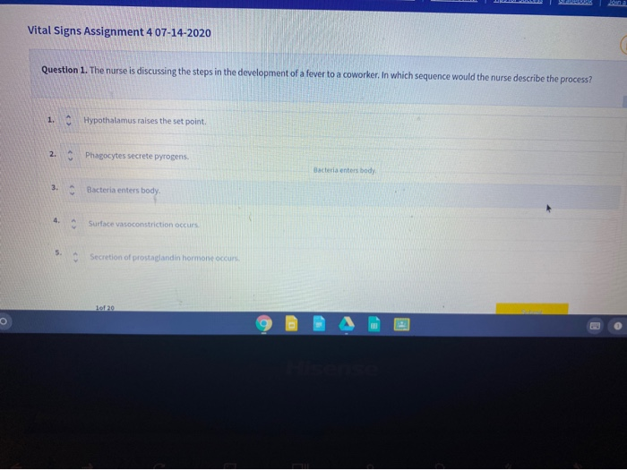 Solved JO Vital Signs Assignment 4 07-14-2020 Question 1. | Chegg.com