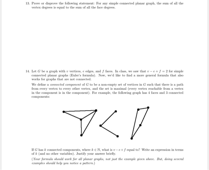 Solved 13. Prove or disprove the following statement: For | Chegg.com