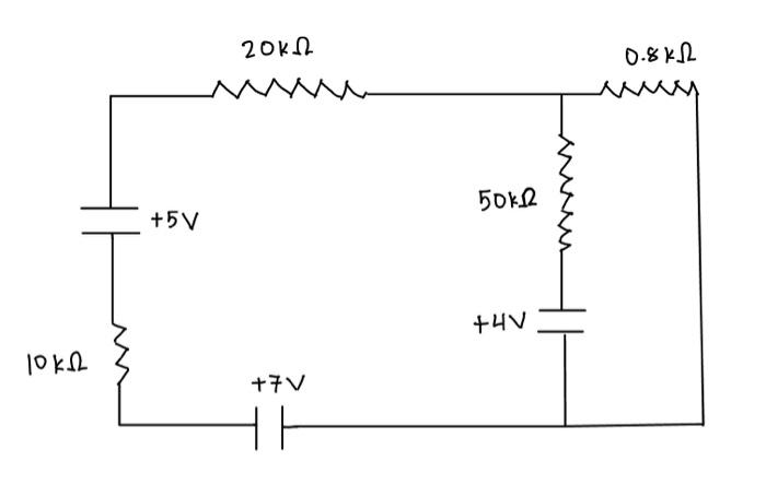 Solved Using Kirchhoff's loop and junction laws, determine | Chegg.com
