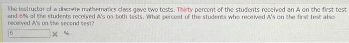 Solved The instructor of a discrete mathematics class gave | Chegg.com