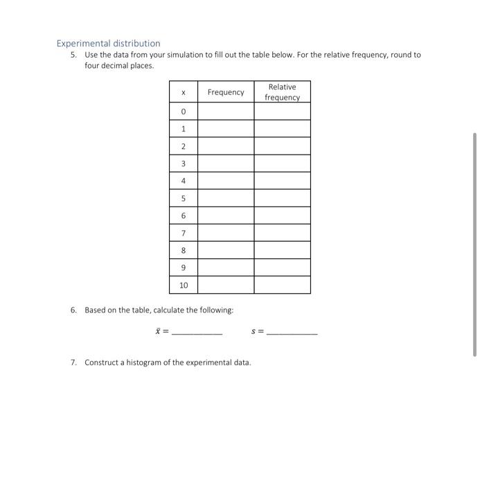 Solved Lab 5-Discrete probability distributions: A standard | Chegg.com
