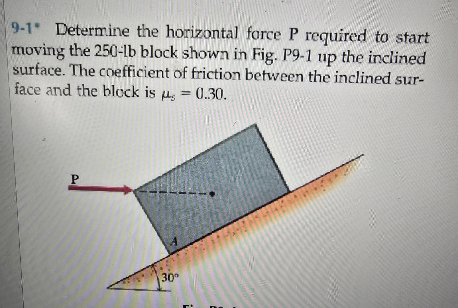 Solved by an EXPERT 9-1* ﻿Determine the horizontal force P required to ...