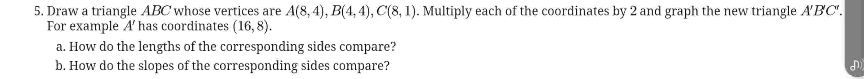 Solved Draw a triangle ABC whose vertices are | Chegg.com