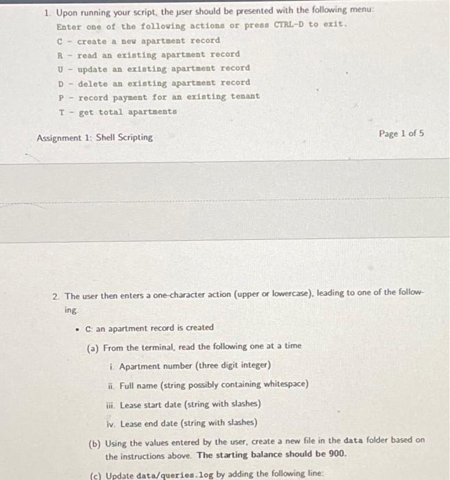 Solved For this assignment, you will use bash create a | Chegg.com