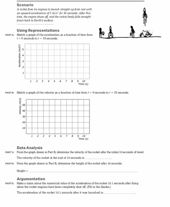 Solved Scenario A rocket fires its engines to launch | Chegg.com
