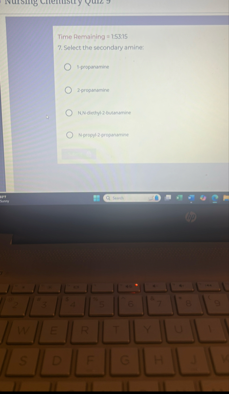 Solved Time Remaining =1:53:157. ﻿Select the secondary | Chegg.com