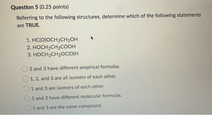 Solved Question 5 (0.25 points) Referring to the following | Chegg.com Solved Question 5 (0.25 points) Referring to the following | Chegg.com