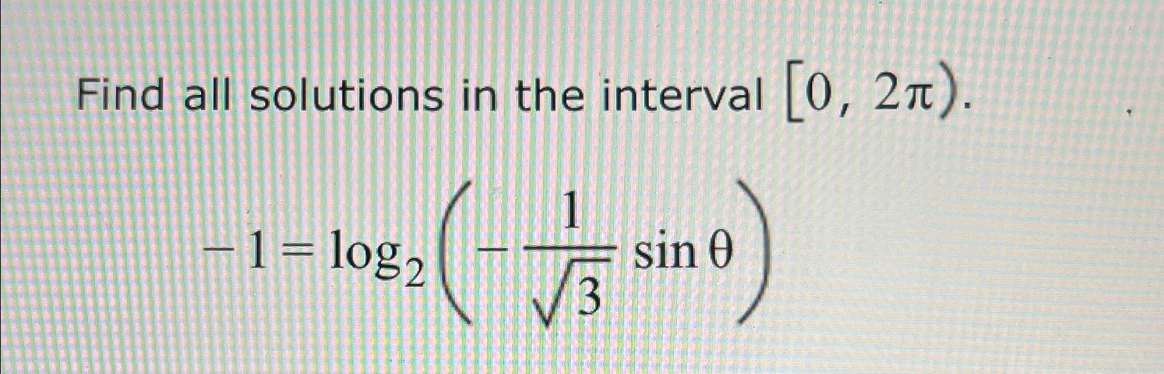 Solved Find all solutions in the interval | Chegg.com
